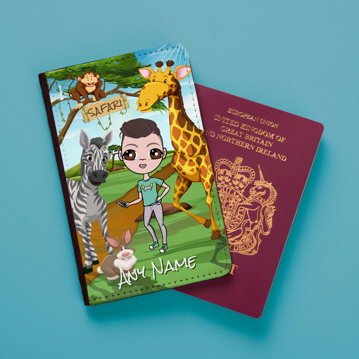 Jnr Boys Safari Passport Cover – Toxic Fox