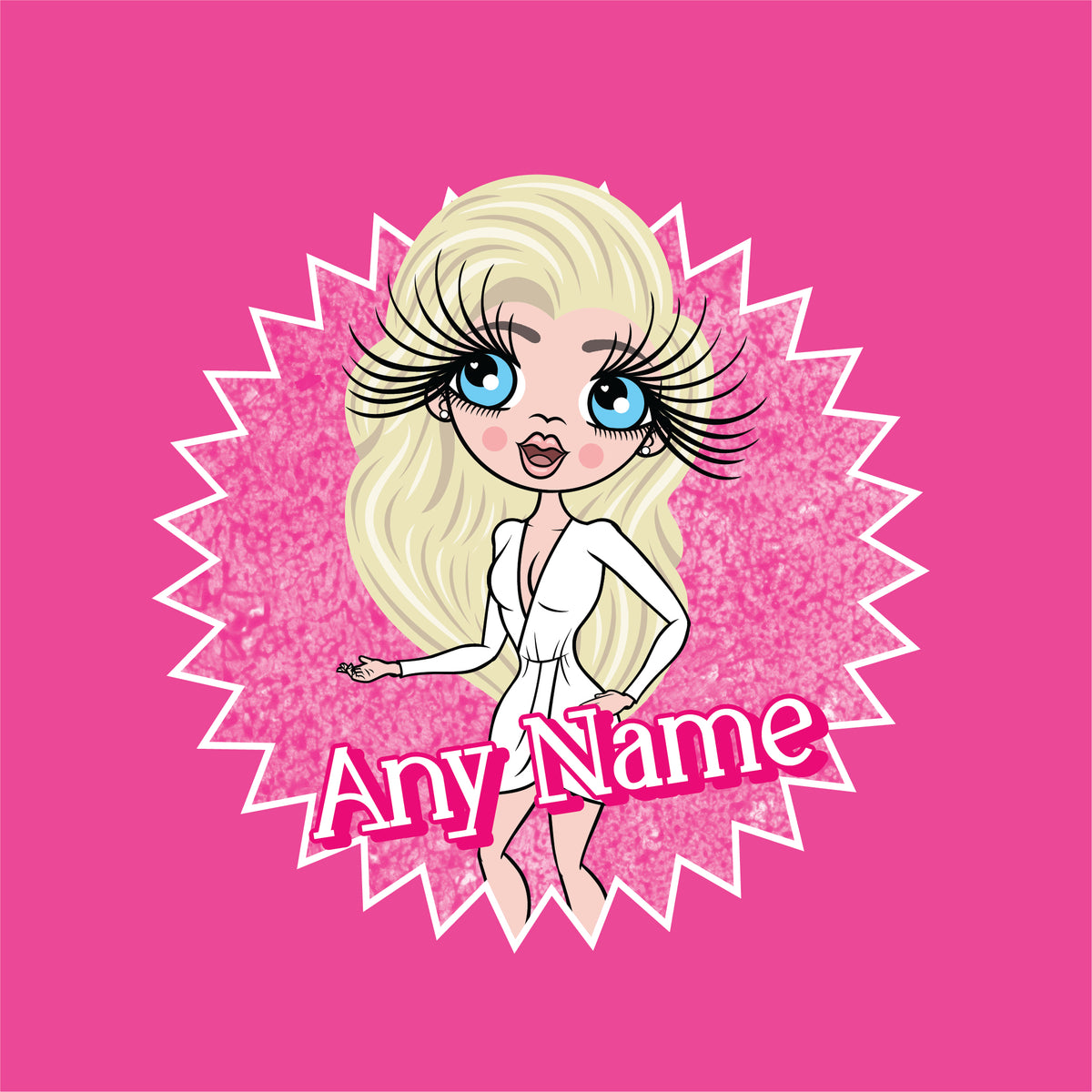 ClaireaBella Personalised Pink Star Burst Onesie at toxicfox.co.uk ...