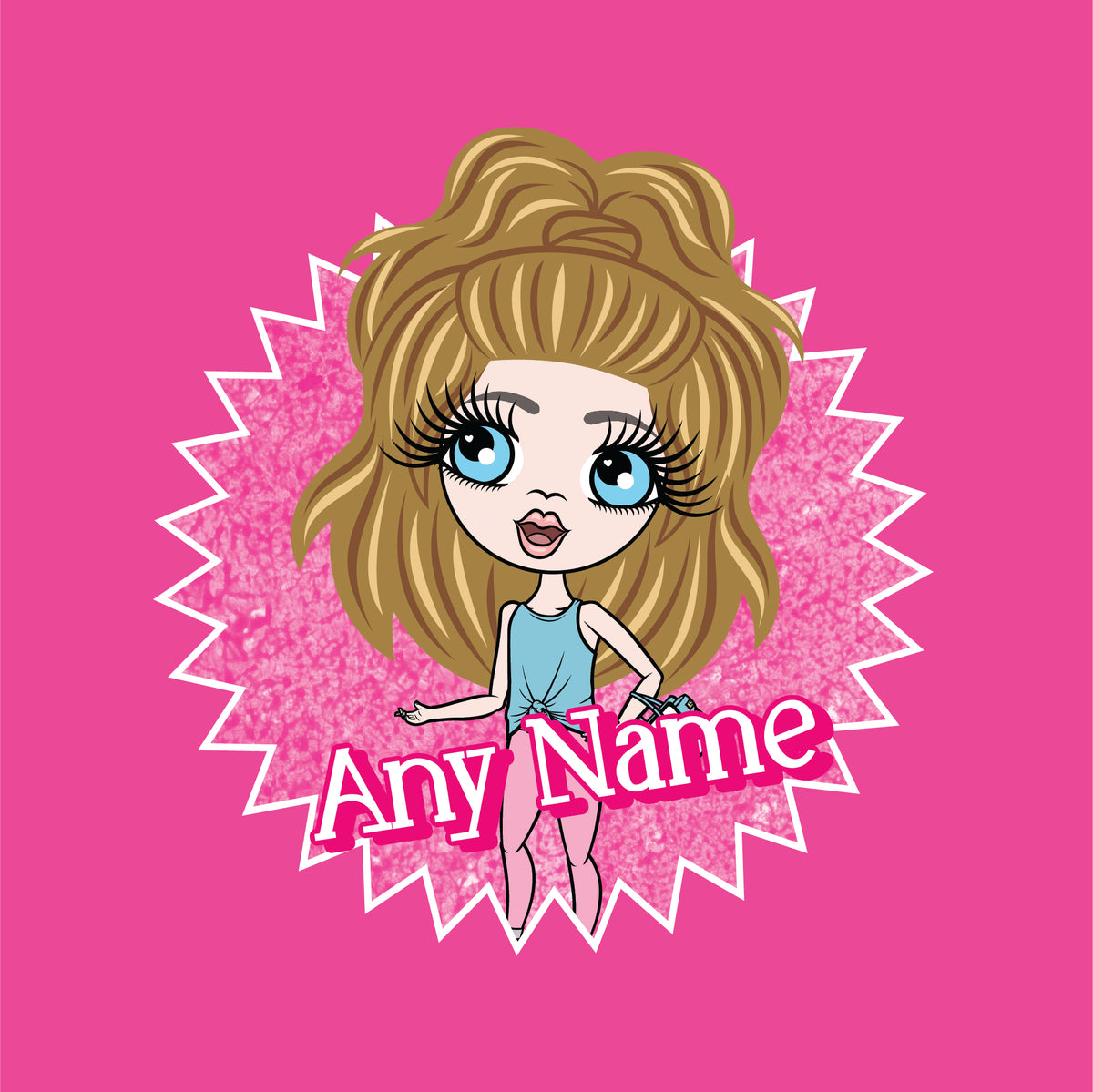 ClaireaBella Girls Personalised Pink Star Burst Onesie exclusively at ...