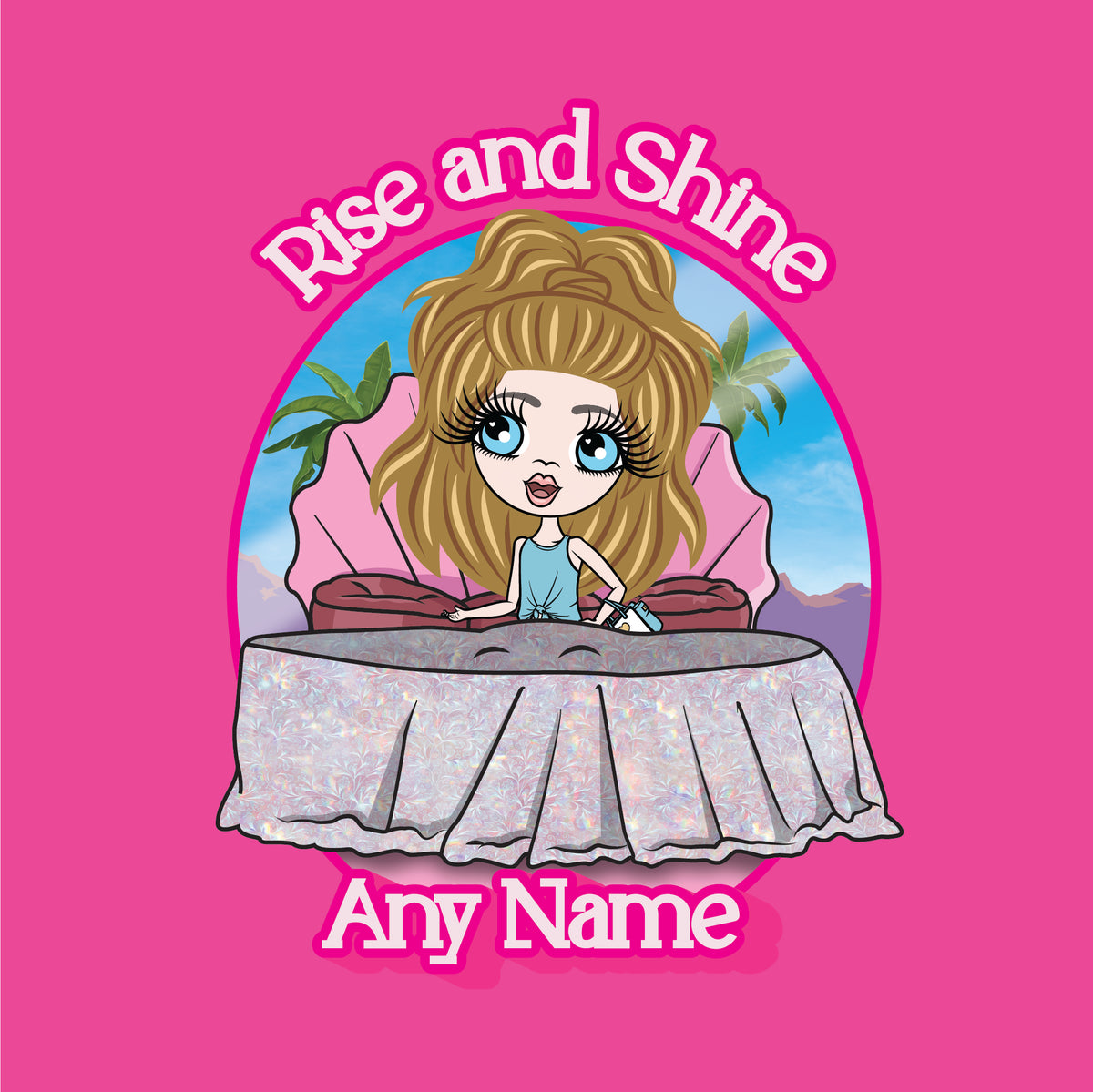 ClaireaBella Girls Personalised Rise And Shine Onesie exclusively at ...