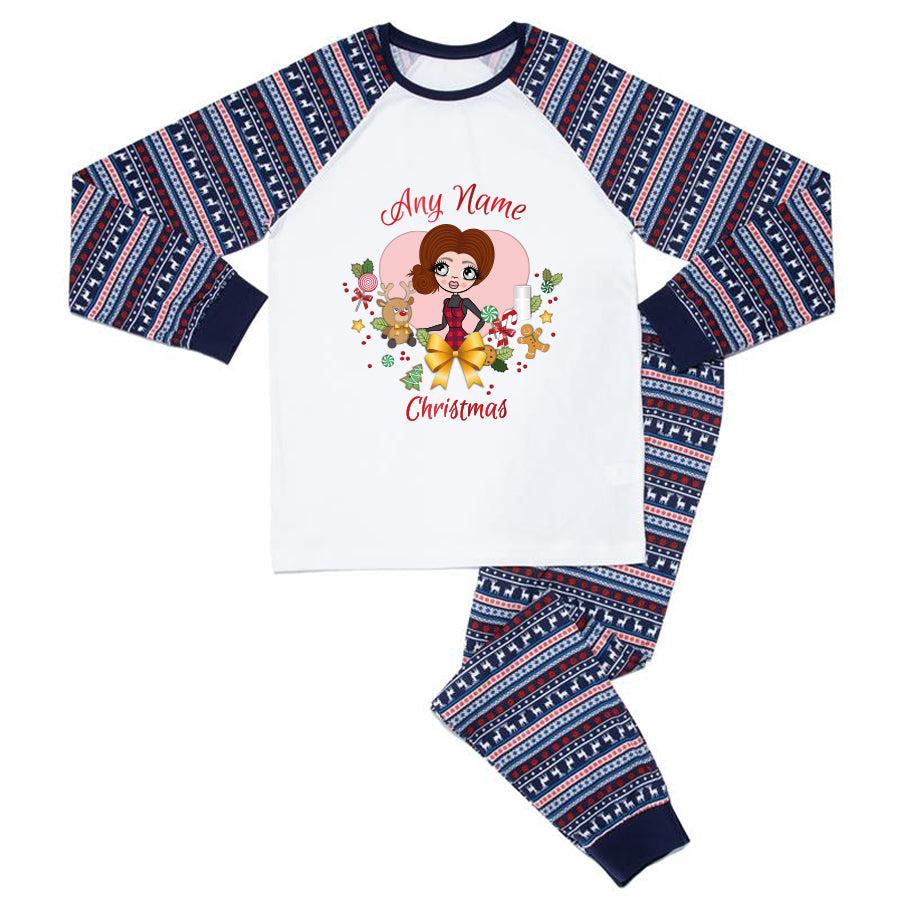 ClaireaBella Personalised Christmas Heart Pyjamas – Toxic Fox