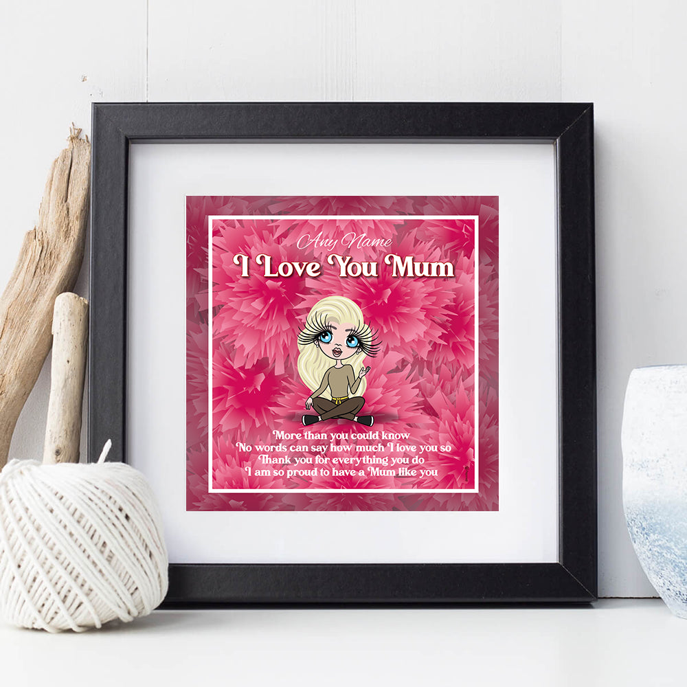 ClaireaBella Thank You Mum Personalised Framed Print - www.toxicfox.co ...