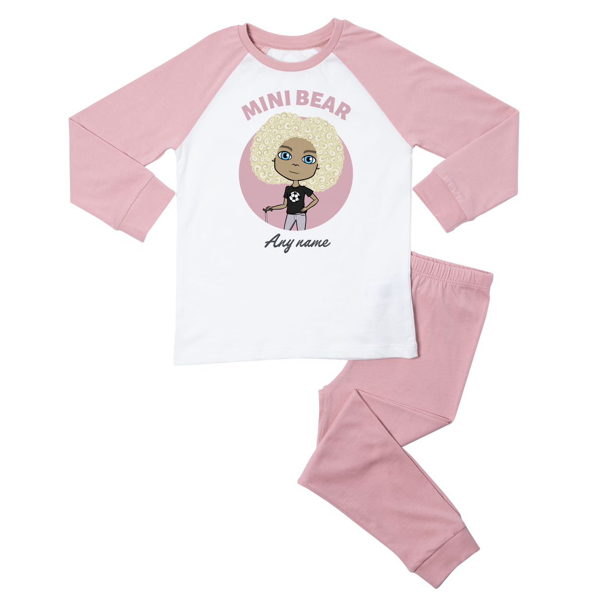 Jnr Boys Personalised Pink Mini Bear Pyjamas – Toxic Fox