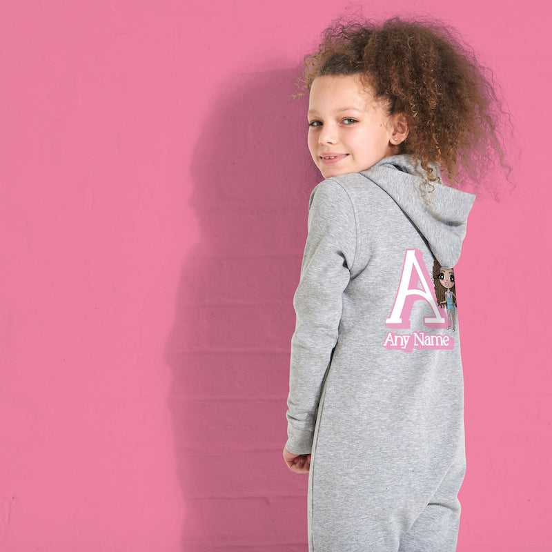 ClaireaBella Girls Personalised Large Initial Onesie exclusively at ...