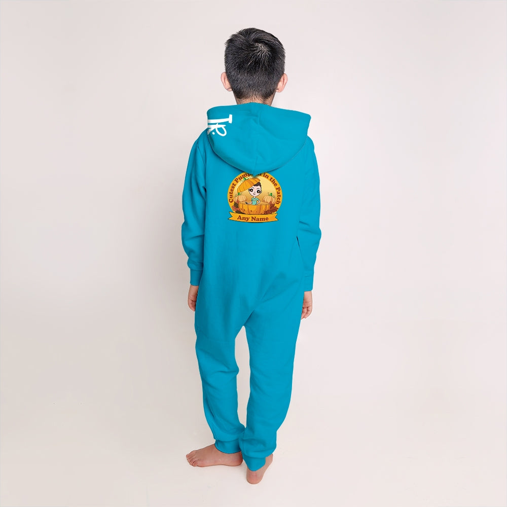 Jnr Boys Personalised Cutest Pumpkin Onesie exclusive to toxicfox.co.uk ...
