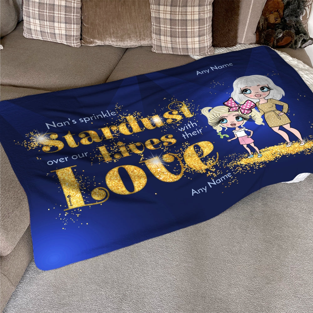 Multi Character Nan's Sprinkle Stardust Woman And Child Fleece Blanket ...
