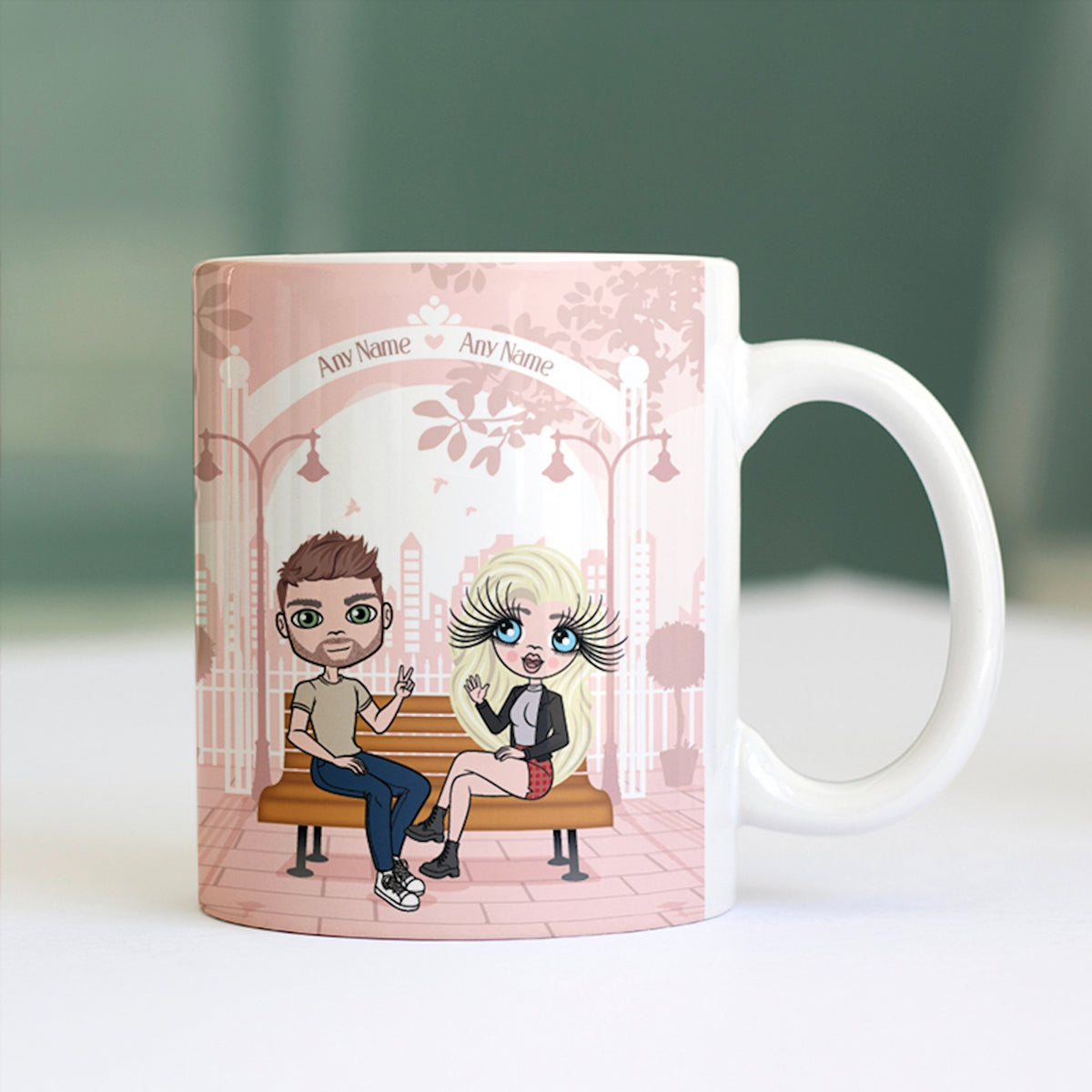 Multi Character Couples Love Bench Mug – Toxic Fox