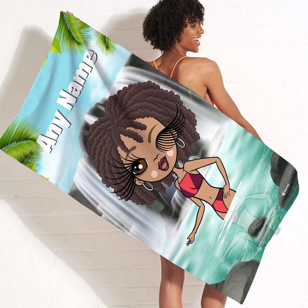 ClaireaBella Tropical Waterfall Beach Towel – Toxic Fox