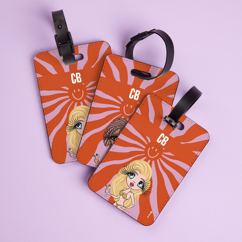 ClaireaBella Personalised Smiley Face Luggage Tag – Toxic Fox