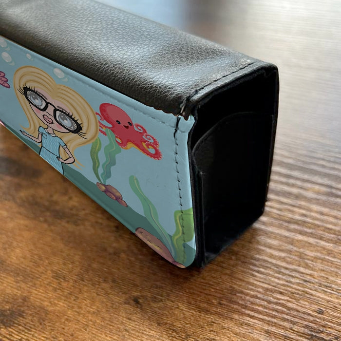 ClaireaBella Girls Personalised Axolotl Glasses Case – Toxic Fox