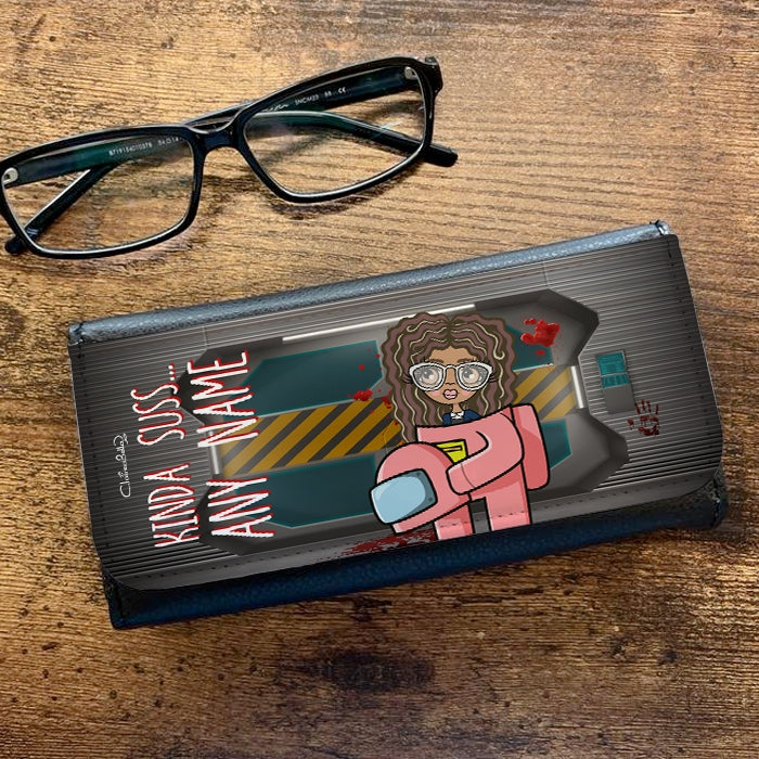 ClaireaBella Girls Personalised Kinda Suss Glasses Case – Toxic Fox