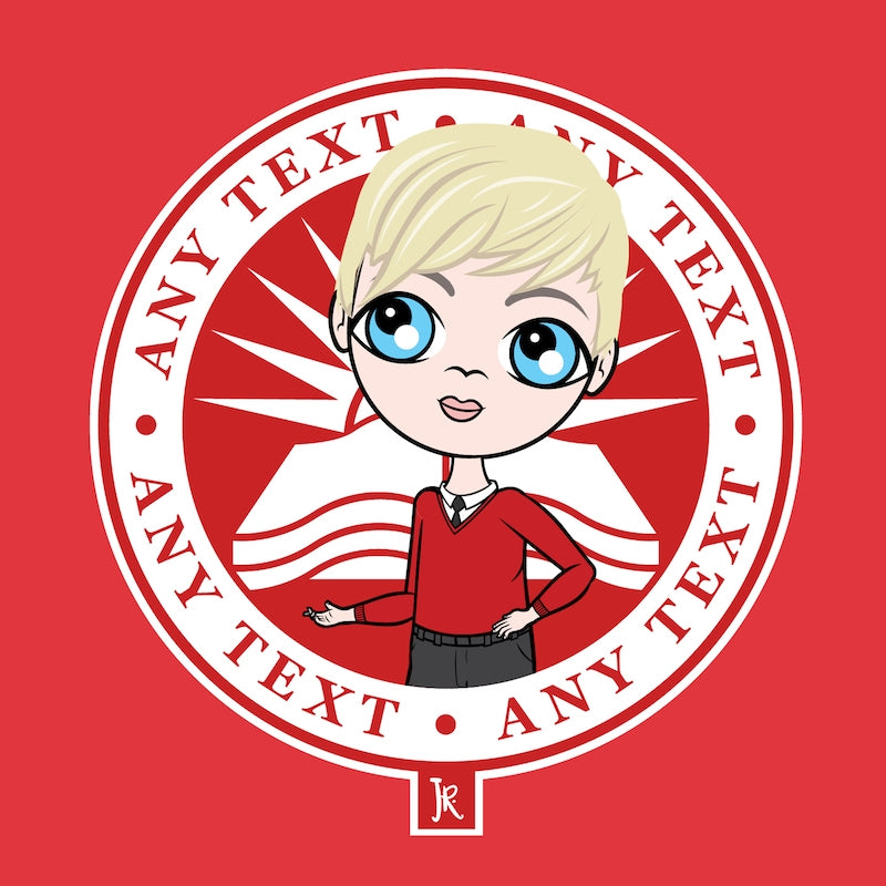 Jnr Boys Personalised Sun And Book Stamp Rucksack – Toxic Fox