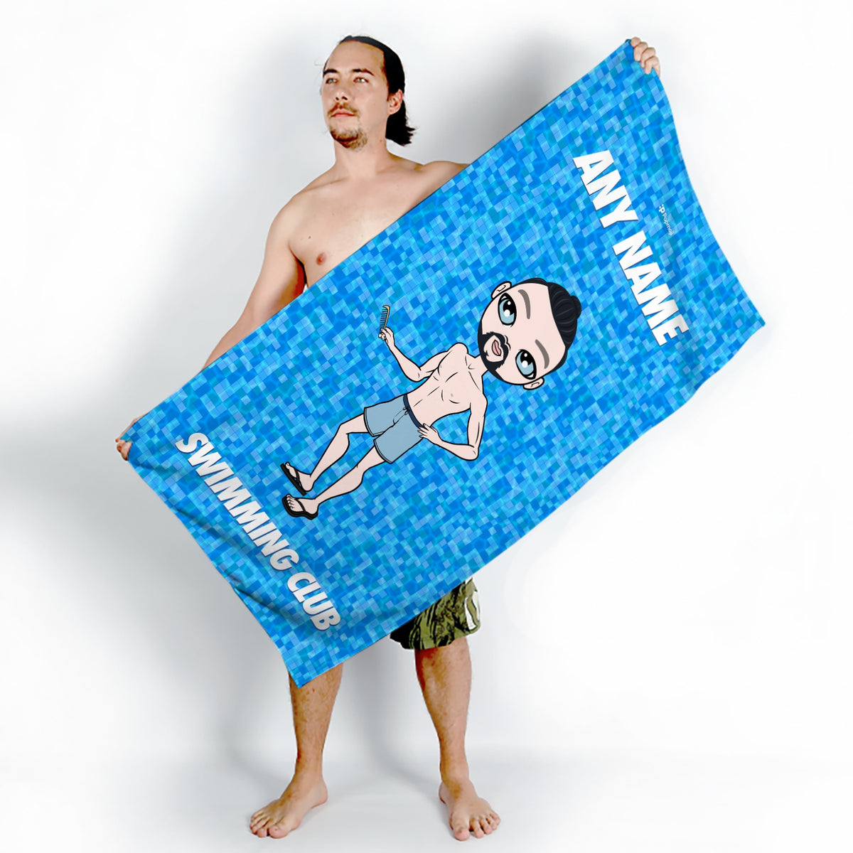 MrCB Personalised Pool Texture Swimming Towel – Toxic Fox