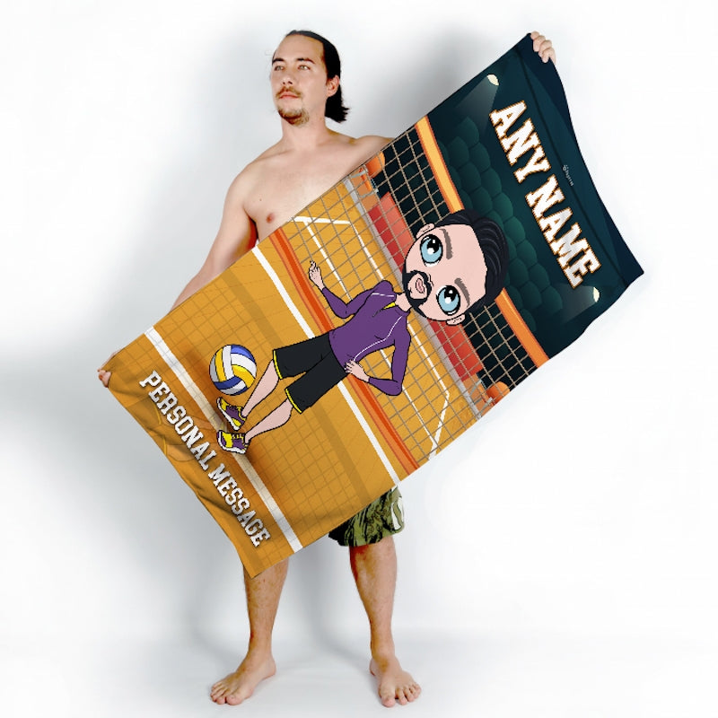 MrCB Personalised Volleyball Beach Towel – Toxic Fox