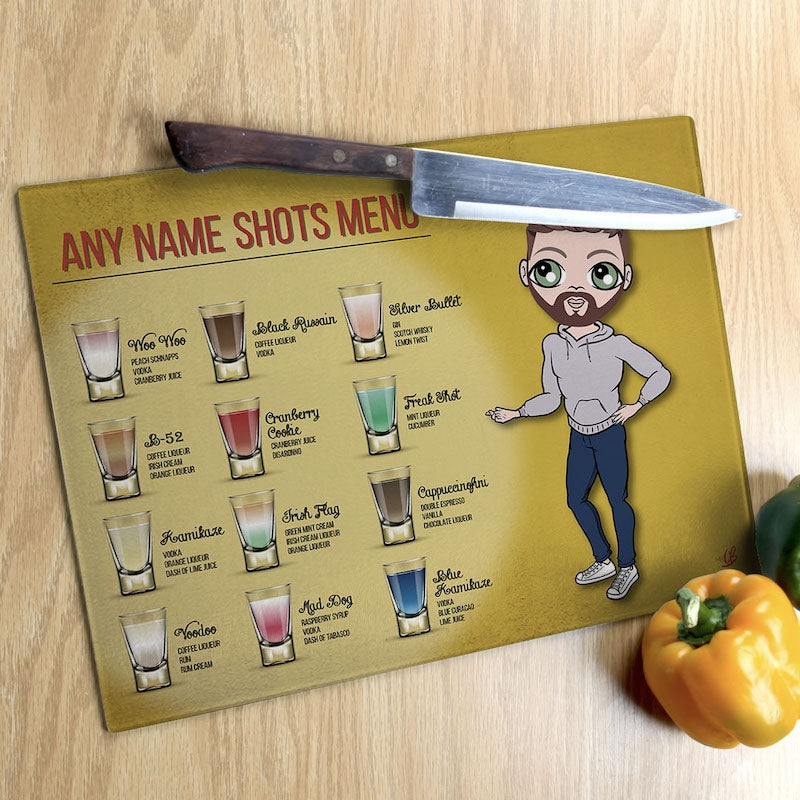 MrCB Glass Chopping Board - Shots Menu – Toxic Fox